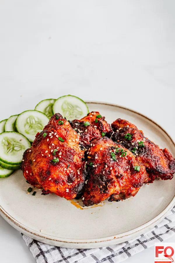 Sticky Gochujang Chicken Thighs in Air Fryer-Flavor Quotient
